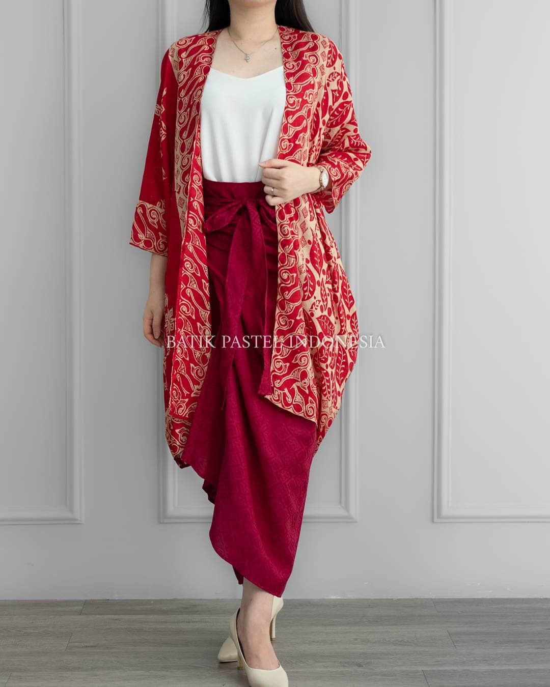 6 Model Baju Batik Kombinasi Warna Merah Yang Membawa Keberuntungan ...